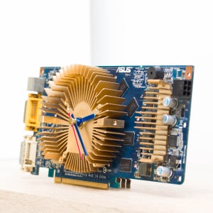 Desk Clock, Geeky Office Clock, Nerdy Gift, Recycled Video Card Clock ...