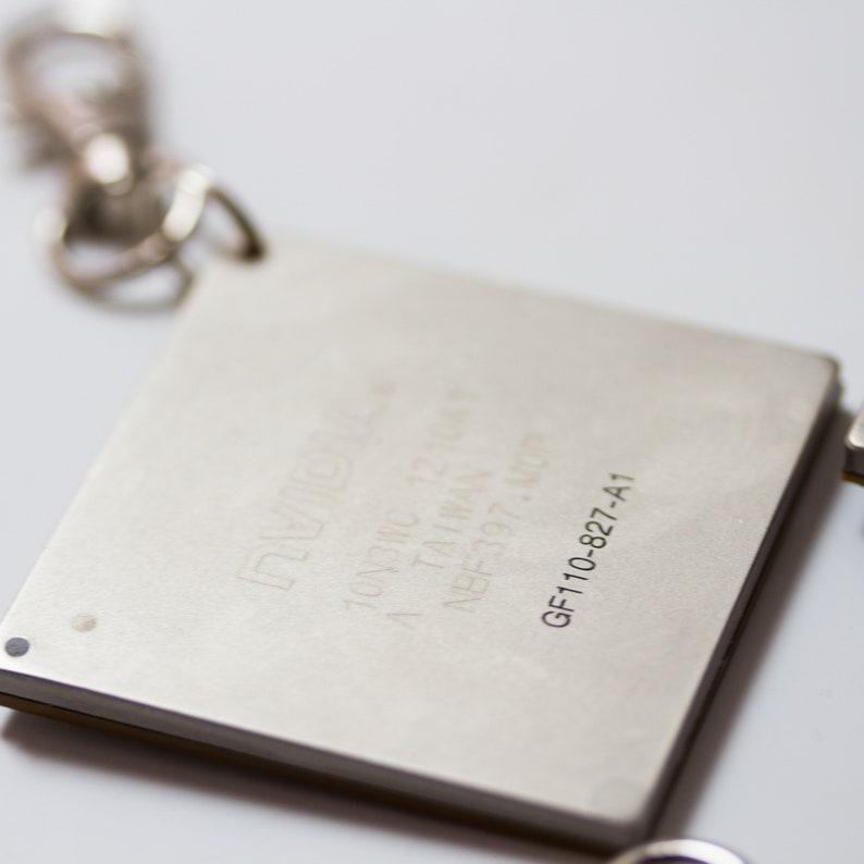 Chipset Keychain Recycled Computer Keychain Nvidia Graphic | Etsy