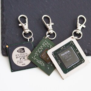 Chipset Keychain Recycled Computer Keychain Nvidia Graphic - Etsy