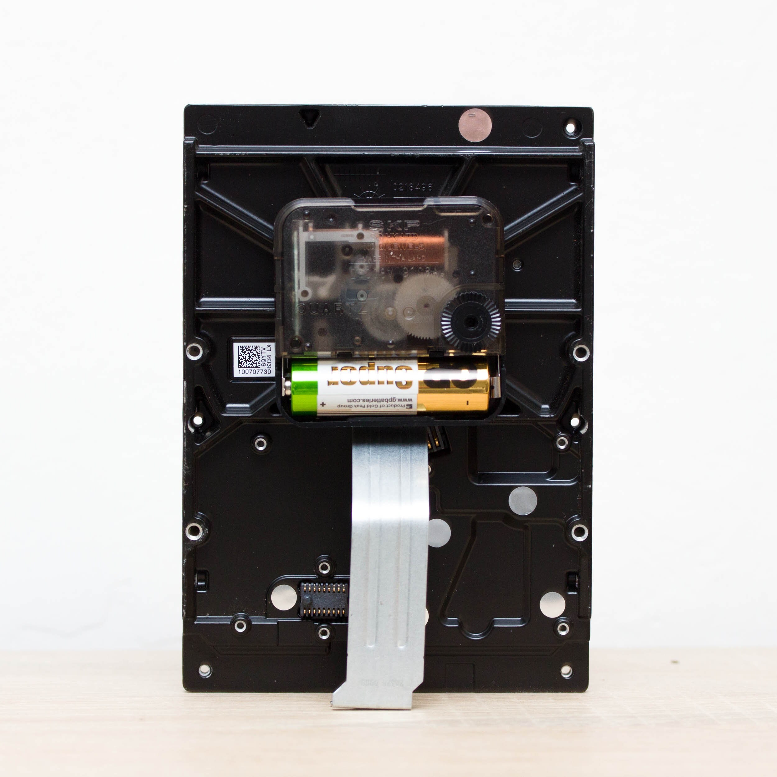 Desk clock made with recycled Computer hard drive clock HDD | Etsy