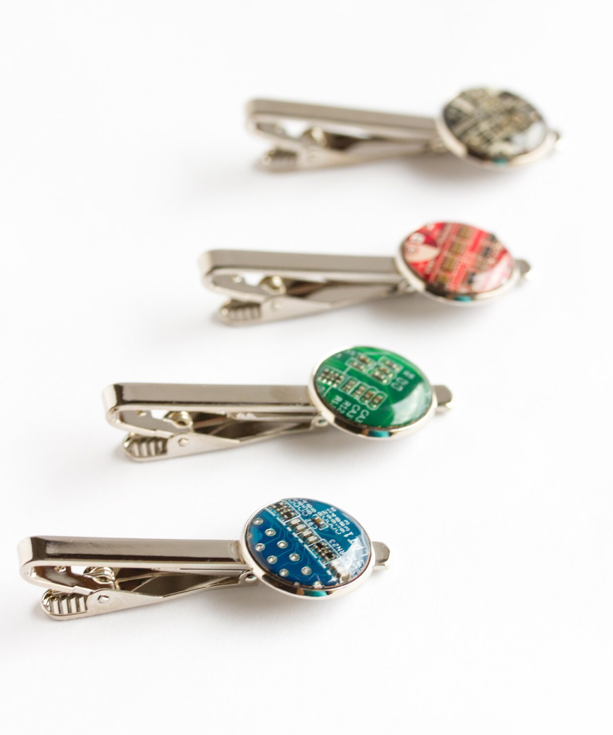 Tie Clip, Circuit Board Tie Clip, Tie Bar, Recycled Computer, Geek Gift ...