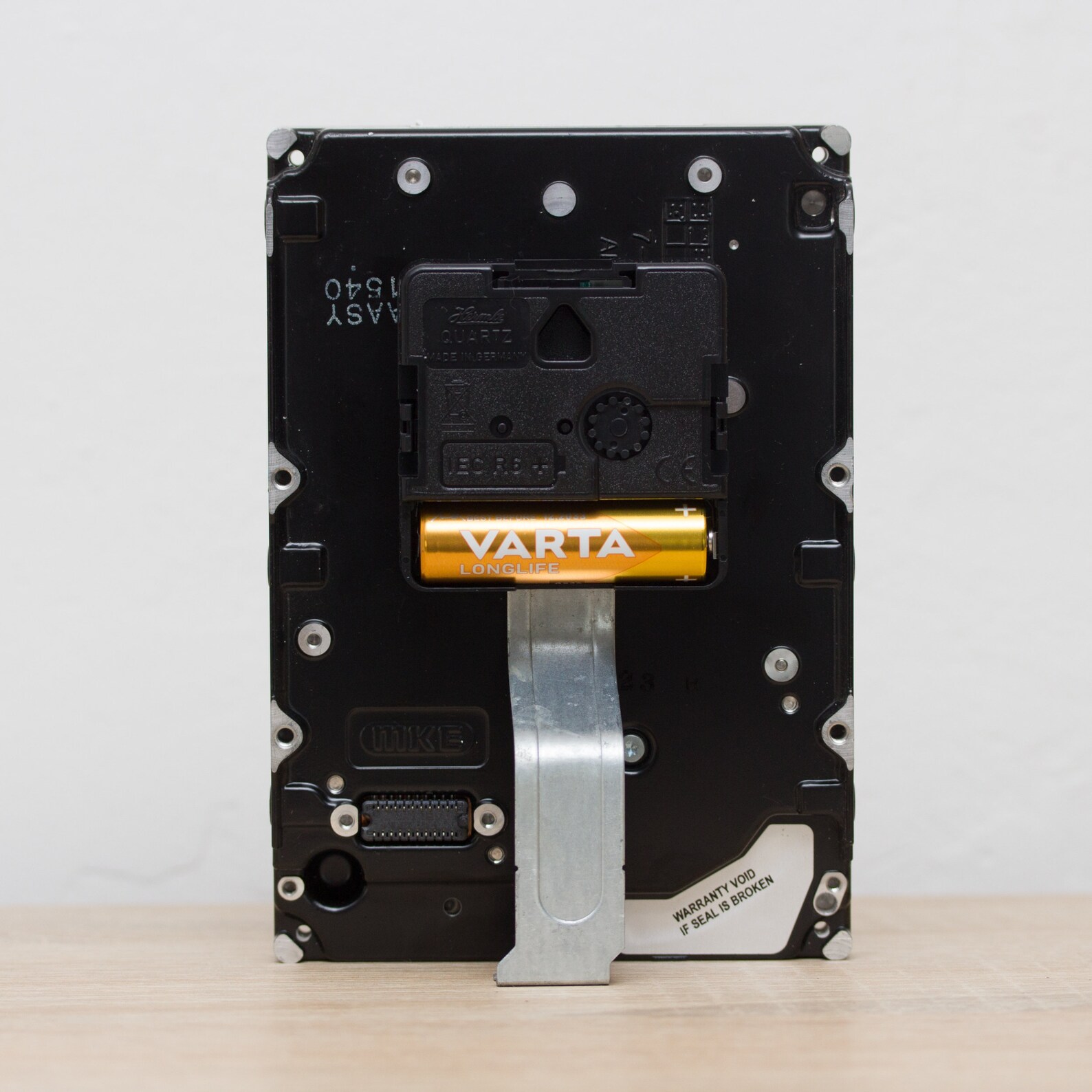 Desk Clock Made With Recycled Computer Hard Drive, HDD Clock, Gift for ...