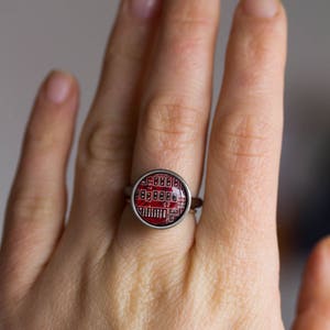 Ring With Interchangeable Buttons, Recycled Circuit Board Ring, Unisex ...