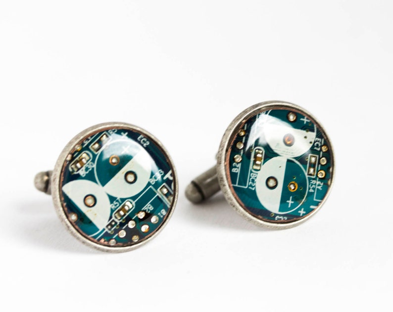 Circuit Board Cuff Links Geeky Computer Cufflinks Antique | Etsy