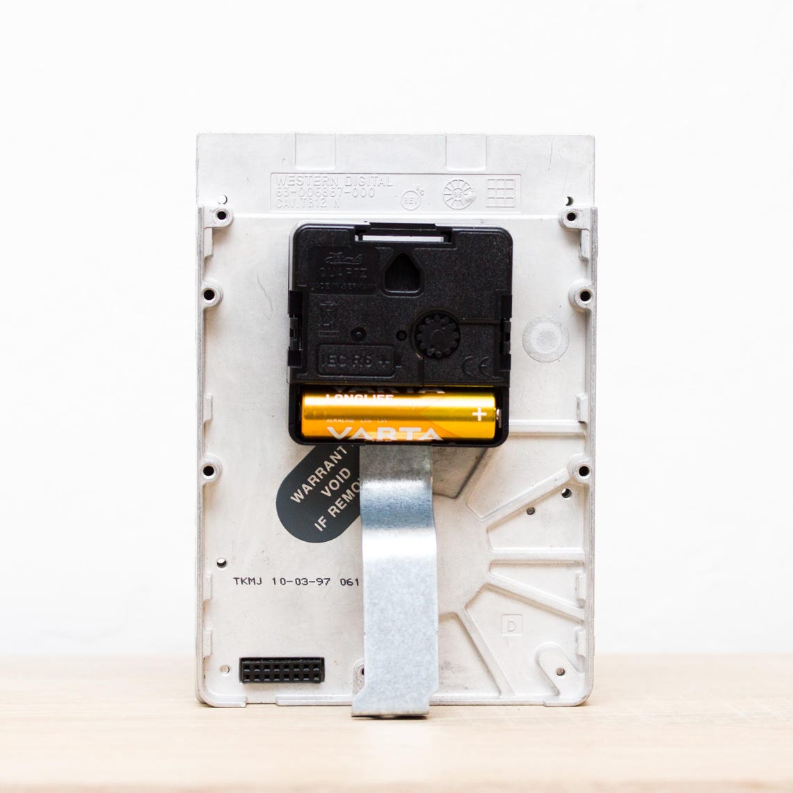 Desk Clock - Recycled Computer Hard Drive Clock, HDD Clock, Gift for ...