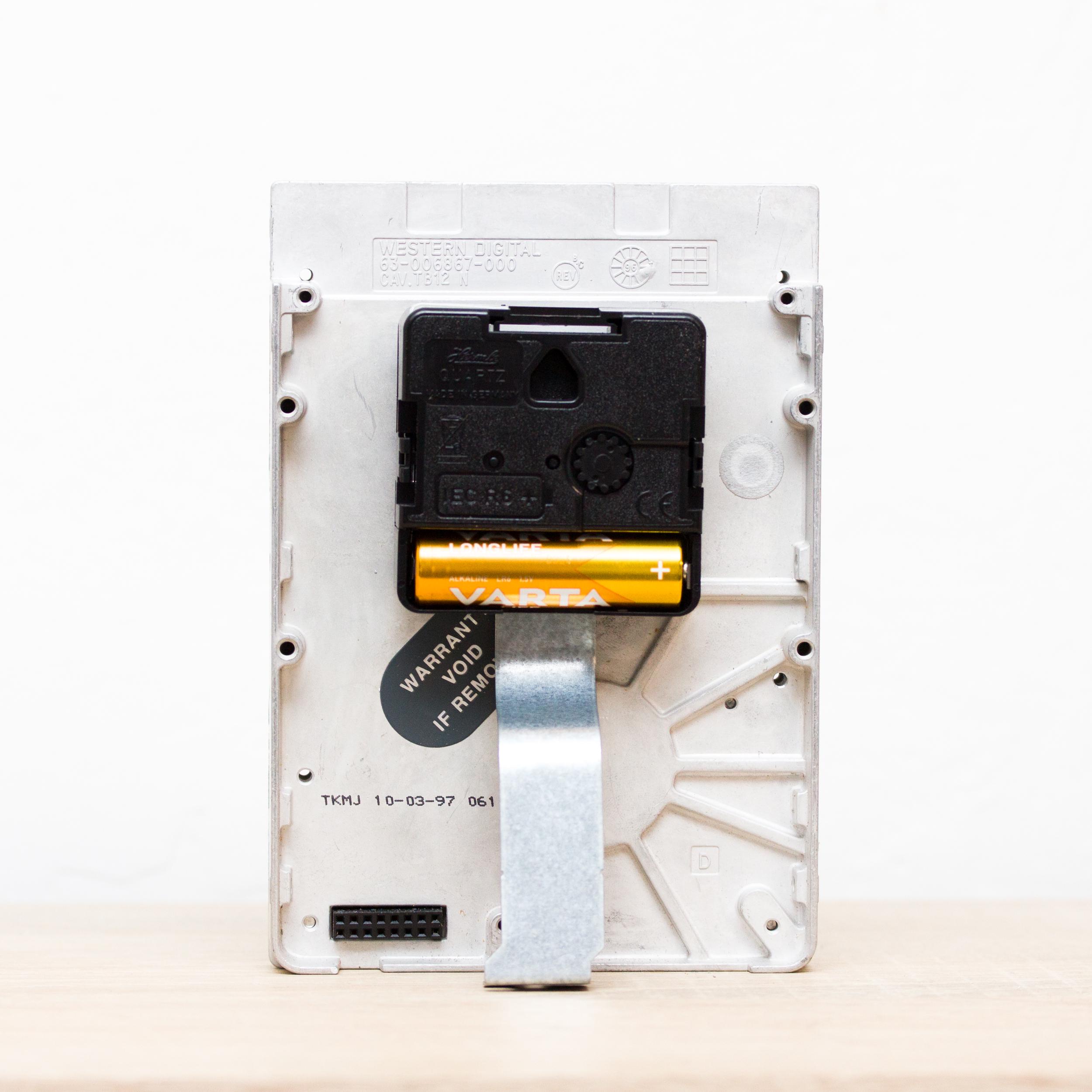 Desk Clock - Recycled Computer Hard Drive Clock, HDD Clock, Gift for ...