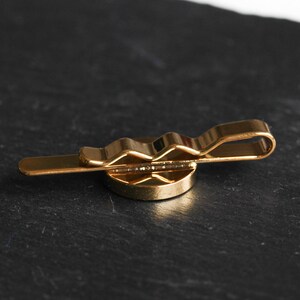 Golden Tie Clip, Recycled Circuit Board Tie Bar, Computer Nerd Gift ...