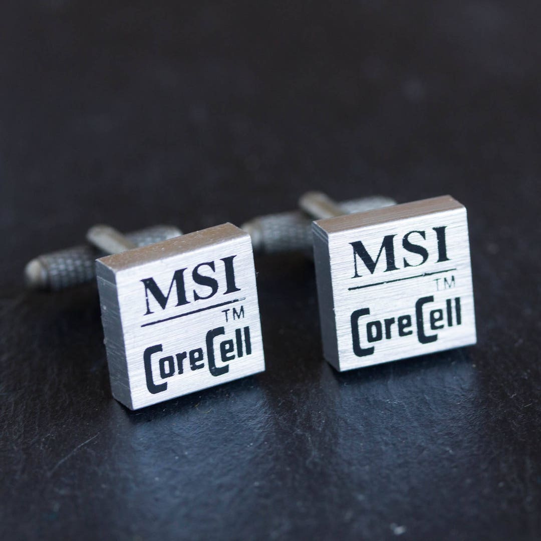 Recycled Computer Cufflinks, MSI Radiator Cufflinks - Etsy