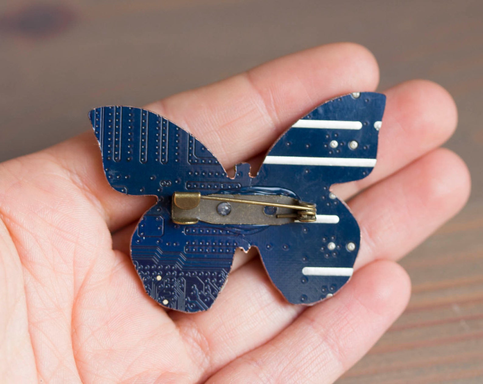 Butterfly Brooch Geeky Brooch Circuit Board Contemporary | Etsy