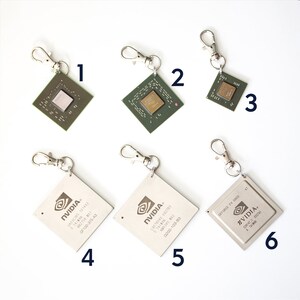 Chipset Keychain Recycled Computer Keychain Nvidia Graphic - Etsy