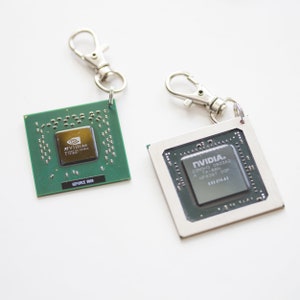 Chipset Keychain, Recycled Computer Keychain, Nvidia Graphic Processor ...