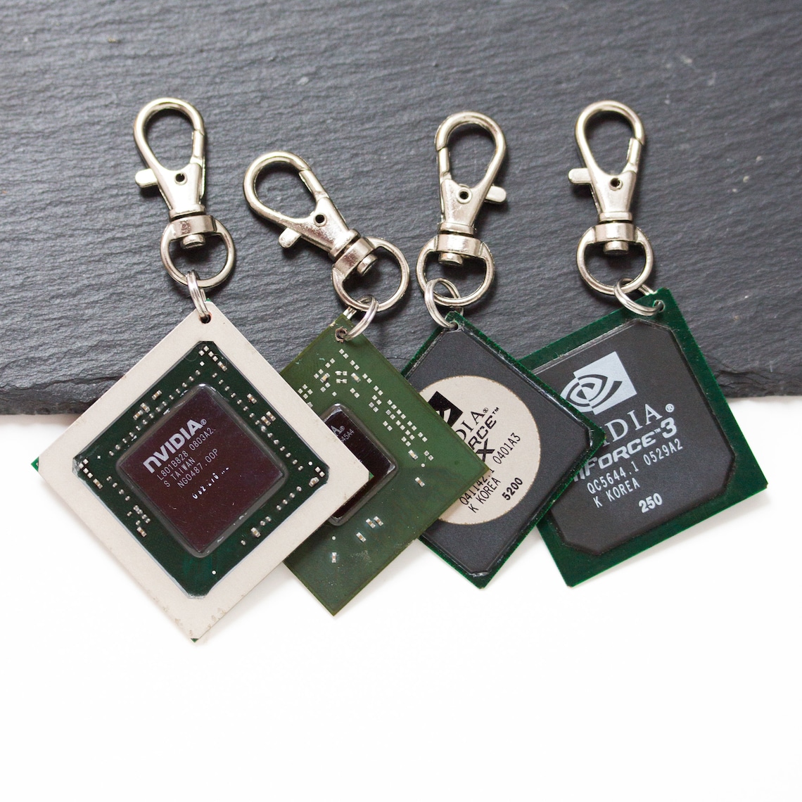 Chipset Keychain Recycled Computer Keychain Nvidia Graphic | Etsy