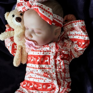 Therapy Reborn Baby Dolls Merry Christmas Outfit Lifelike Reborn Doll ...