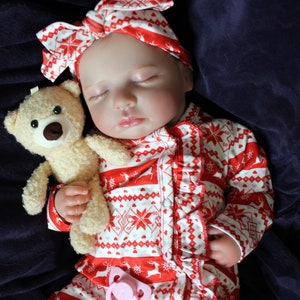 Therapy Reborn Baby Dolls Merry Christmas Outfit Lifelike Reborn Doll ...