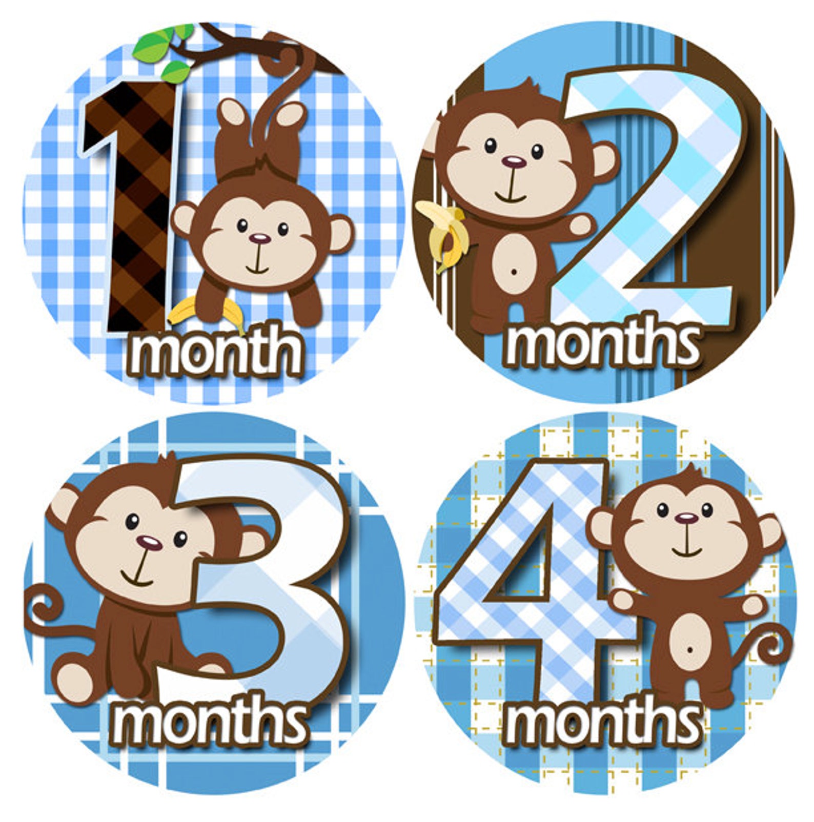Monthly Baby Stickers Baby Monthly Stickers 1 to 12 Months - Etsy UK