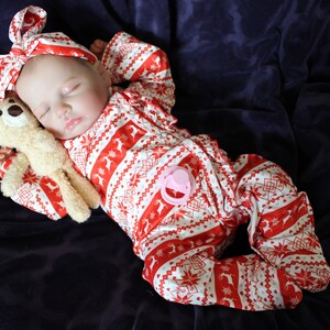 Therapy Reborn Baby Dolls Merry Christmas Outfit Lifelike Reborn Doll ...