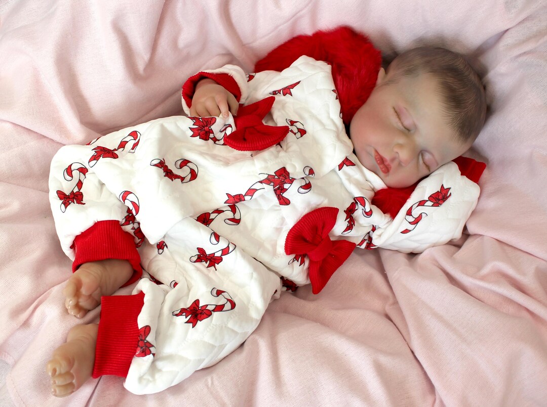 Reborn Baby Doll: 20-inch Candy Cane Outfit, Weighted Option - Etsy