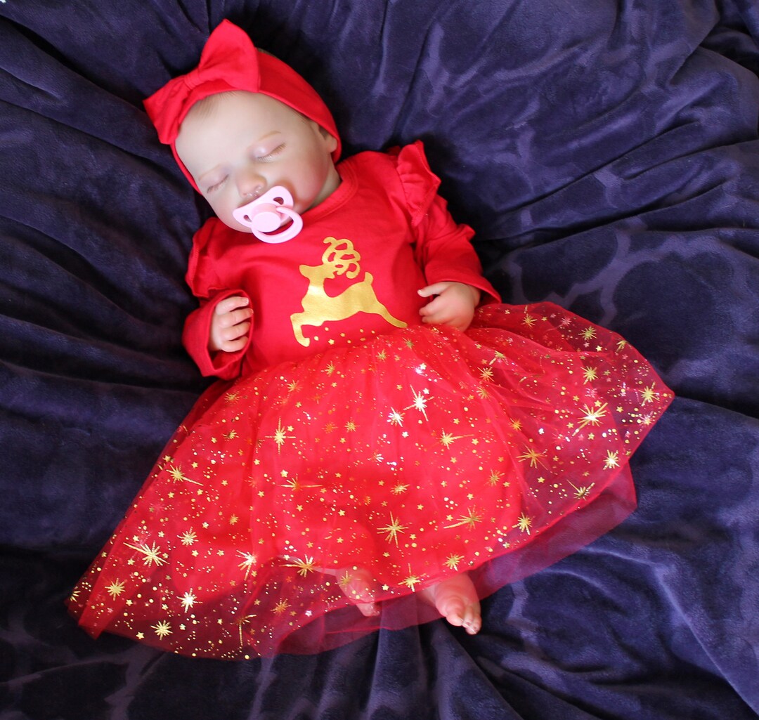 Christmas Reborn Baby Doll: 20" Weighted Newborn With Outfit - Etsy