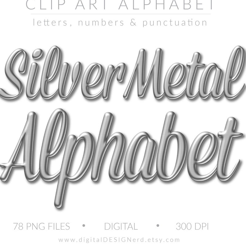 Pewter Letters - Etsy