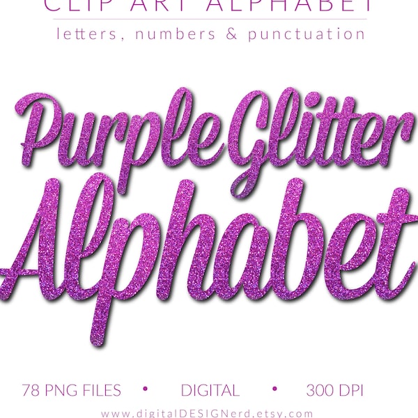 Sparkly Letters - Etsy