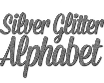 Clip Art Alphabet Blue Glitter Digital Letters Numbers & | Etsy