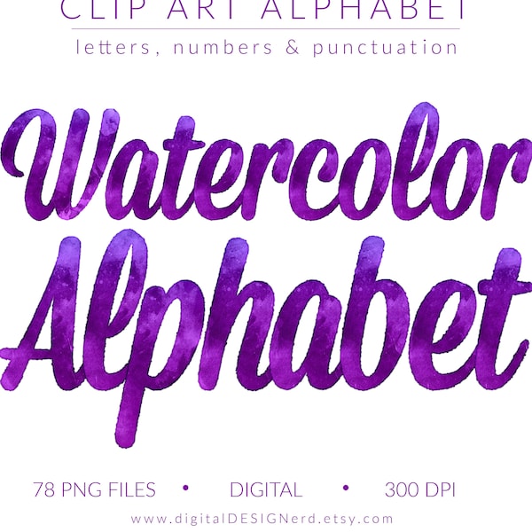 Digital Alphabet - Etsy