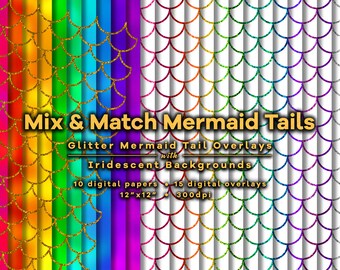 Mermaid Scales Overlays - Etsy