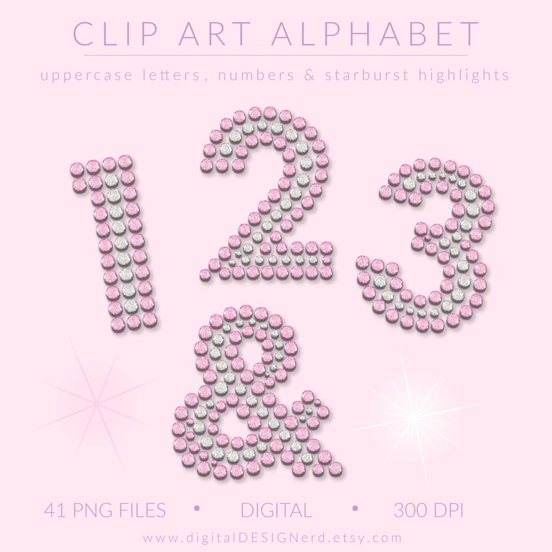 Pink Sapphire & Diamond Gemstone Alphabet Bling Letters - Etsy