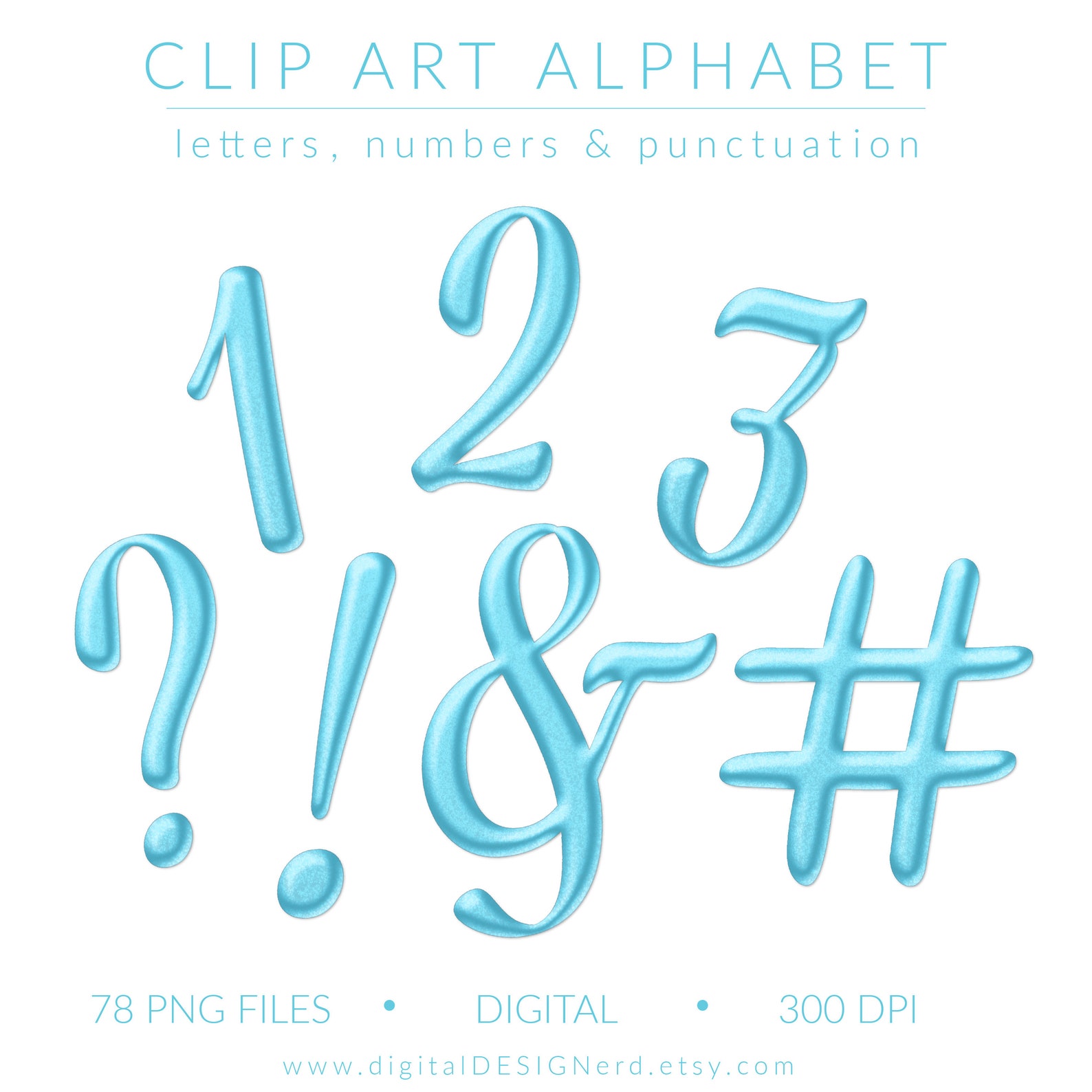 Clip Art Metallic Sparkle Gel Alphabet | Light Blue Glitter Letters ...