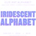 Iridescent Shimmer Alphabet | Lavender Indigo | Clip Art Letters ...