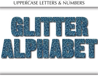 Royal Blue Alphabet Numbers With Diamonds Clip Art. Letters - Etsy UK