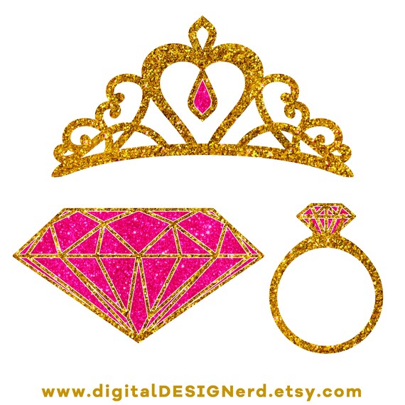 Hot Pink Crown Clip Art