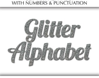 Glitter Alphabet Clipart: Pink Cursive Script Alphabet - Etsy Australia