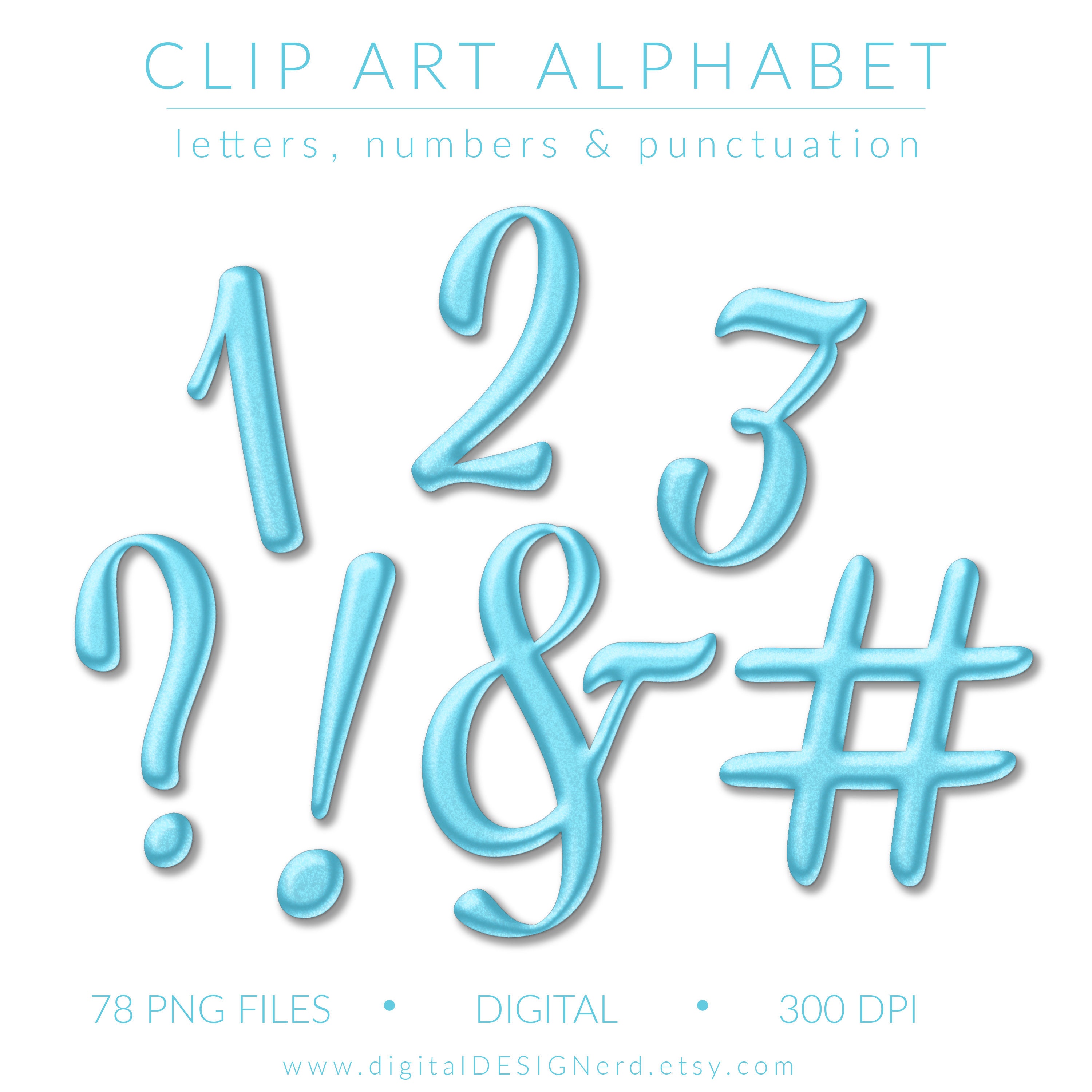Clip Art Metallic Sparkle Gel Alphabet | Light Blue Glitter Letters ...