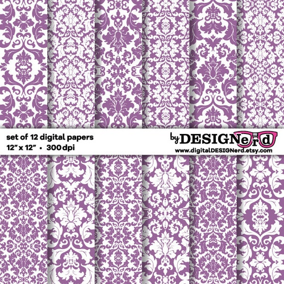 Light Purple Scrapbook Paper