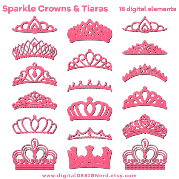 Tiara Clip Art - Etsy