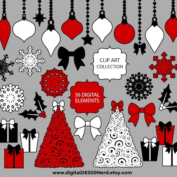 Modern Holiday Clip Art