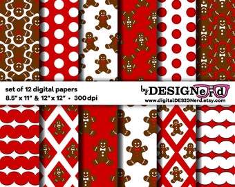 Digital Scrapbook Paper Christmas / Winter Pink & White | Etsy