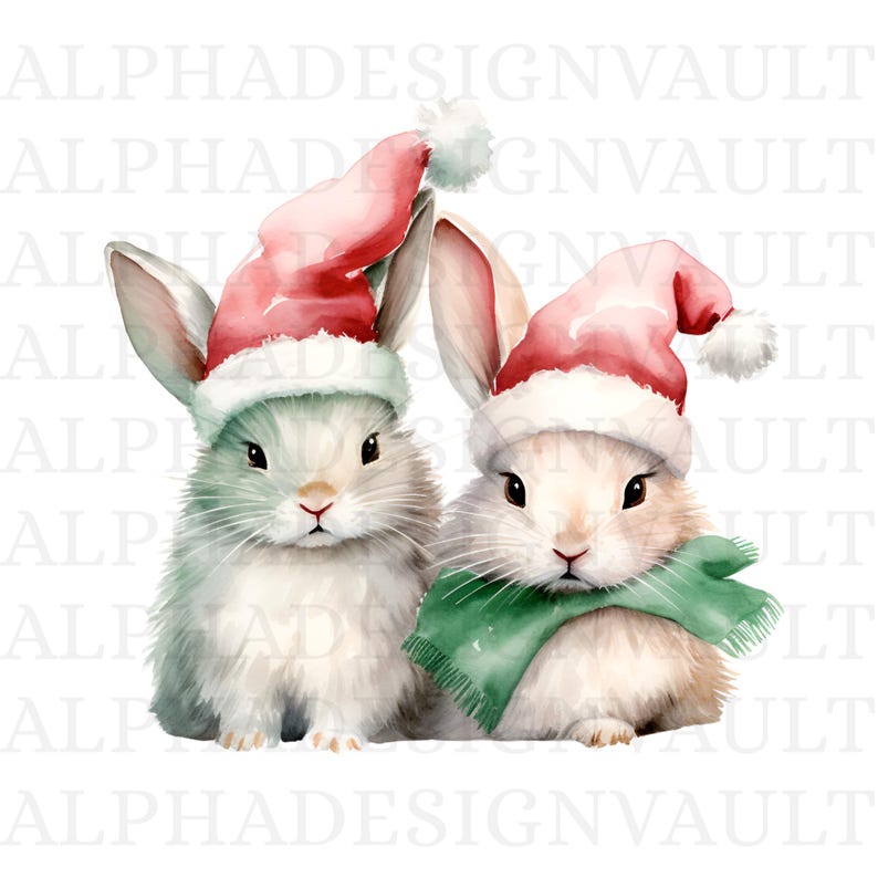 Easter Bunny PNG Bundle | Rabbit Clipart Set | Spring Floral Cute Bunny ...