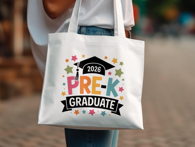 Pre-k Graduate 2026 Sublimation PNG – Colorful Preschool Graduation ...