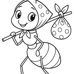 Insect Coloring Pages – Printable Bug Sheets for Kids (PDF Download) - Etsy