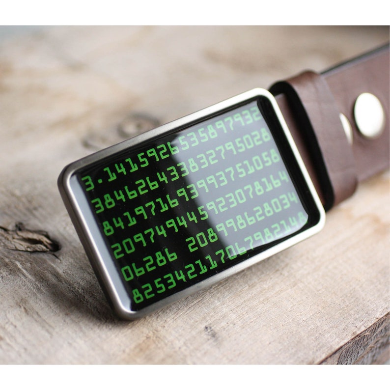 Math Belt Buckle Pi Digits Belt Buckle Science Belt Buckle - Etsy