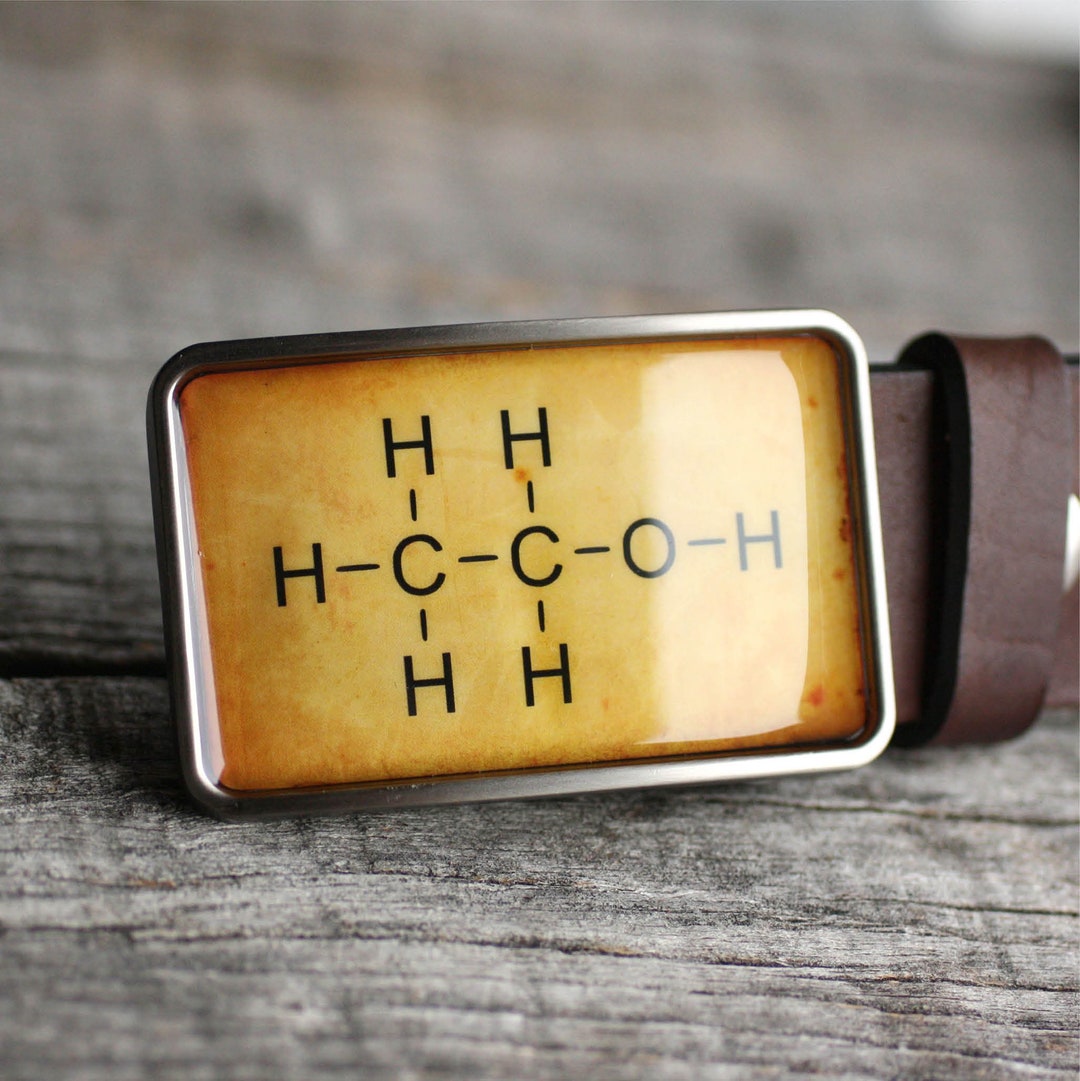 Alcohol Belt Buckle, Molecule Belt Buckle, Science Belt Buckle - Etsy