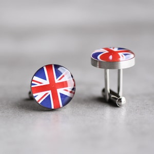 Union Jack Cufflinks, United Kingdom, Flag Cufflinks, English Flag ...