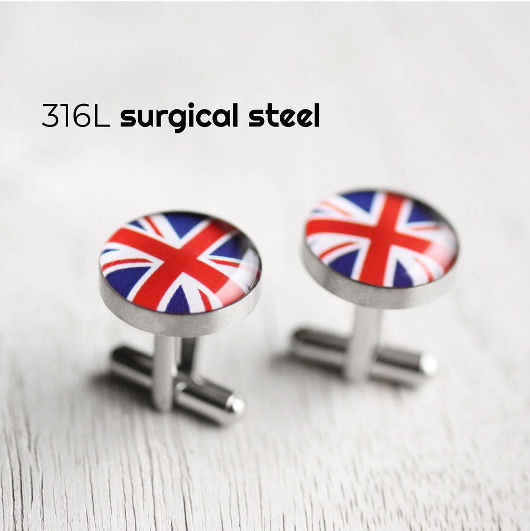 Union Jack Cufflinks, United Kingdom, Flag Cufflinks, English Flag ...