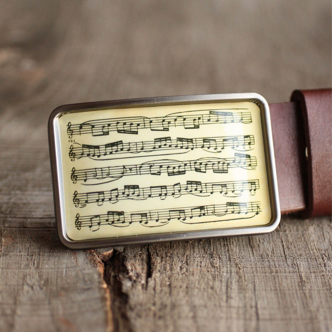 Music Belt Buckle, Bolero Belt Buckle, Sheet Music Belt Buckle, Gift ...
