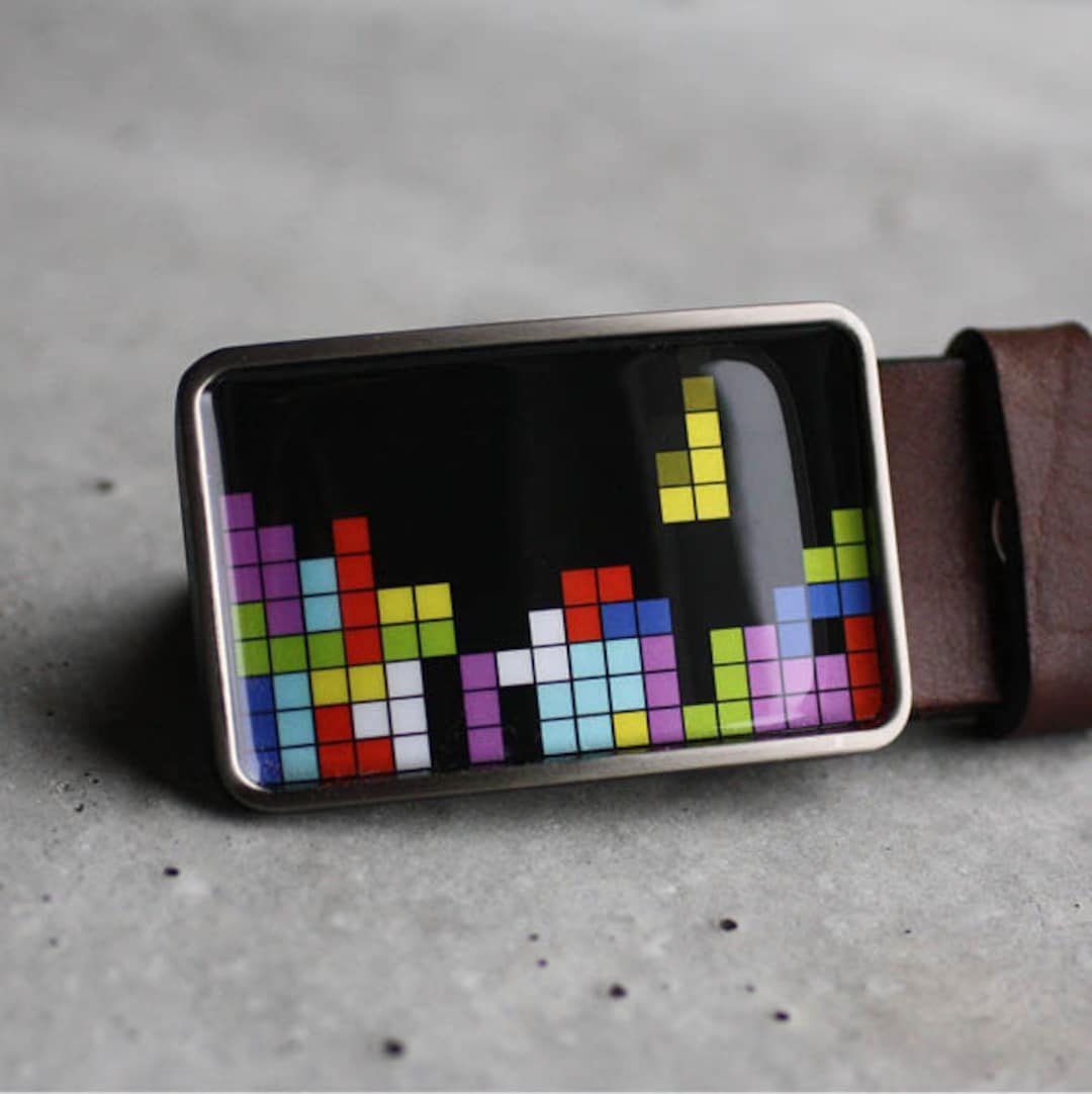Tetris Belt Buckle, Geek Belt Buckle, Computer Game, Video Game, Retro ...