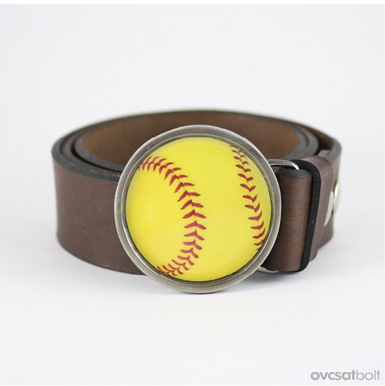 Softball Ball Belt Buckle Sport belt buckle Ball belt | Etsy