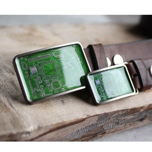 PCB Belt Buckle, Circuit Board Belt Buckle, Geekery Geek Belt Buckle ...