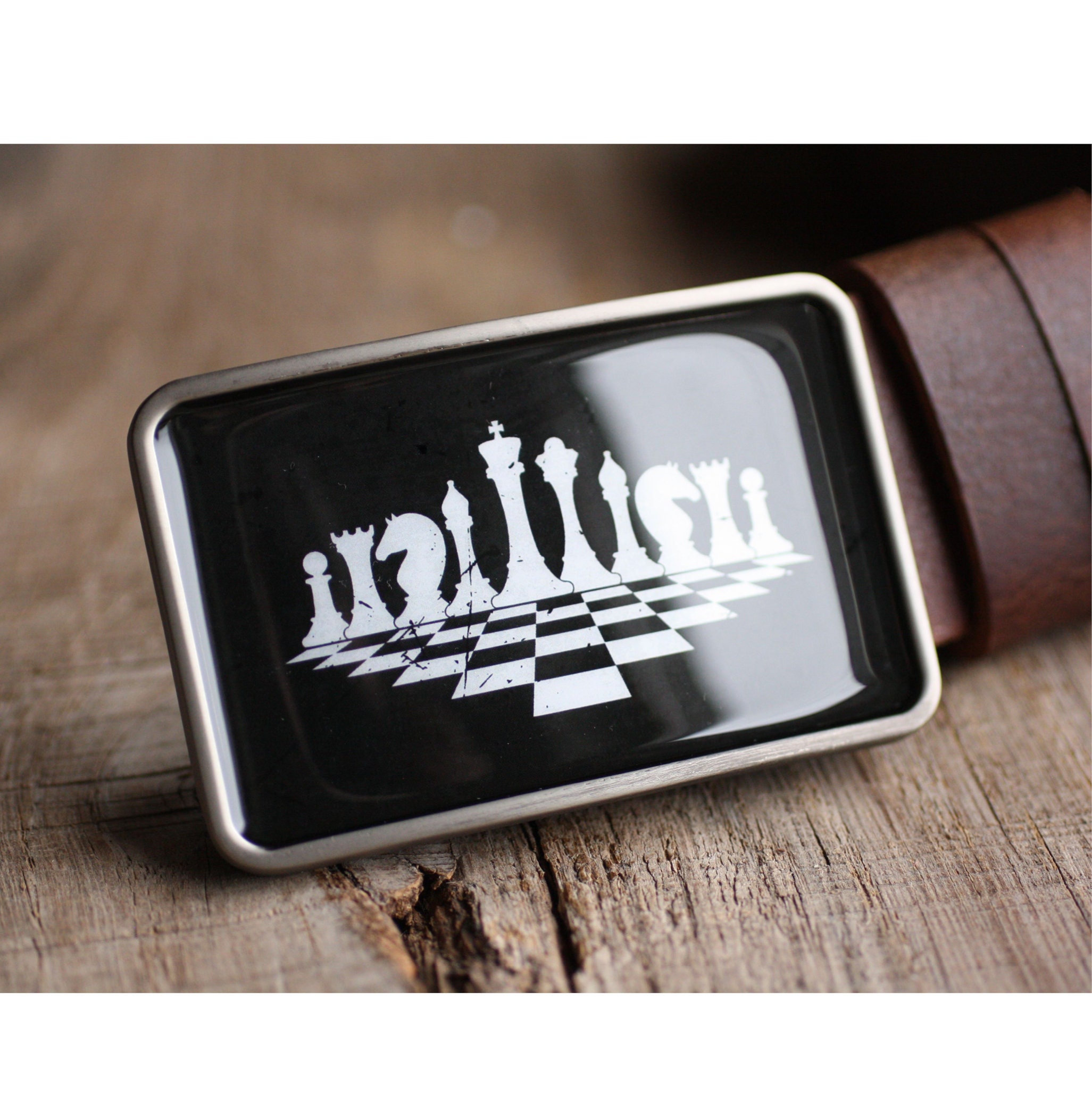 Chess Pieces Belt Buckle, Chess Player Belt Buckle Gift for Chess ...